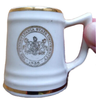 PENNSYLVANIA STATE UNIVERSITY MINIATURE BEER STEIN MUG, PSU, PENN STATE ...