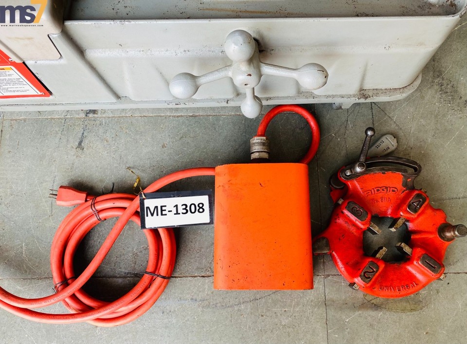 RIDGID 535 SERIES PIPE THREADER/ THREADING MACHINE 115V WITH DIE HEAD ...