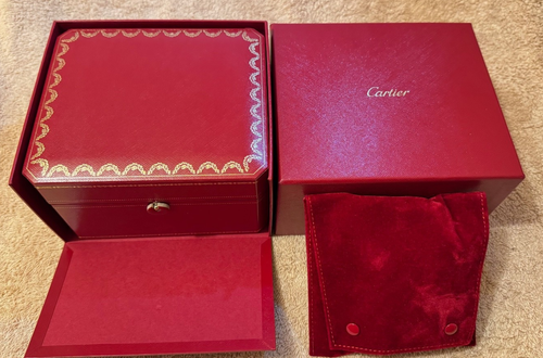 CARTIER Box Authentic Cartier box with red pouch. Original/Genuine ...