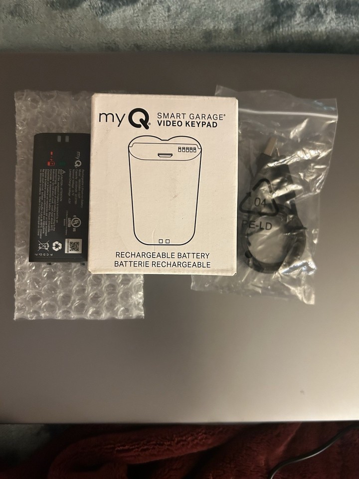 myQ Smart Garage Video Keypad Rechargeable Battery w/ USB Cables | eBay