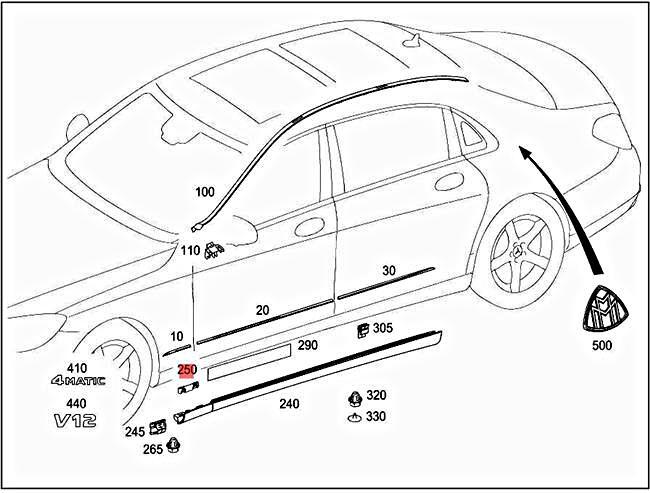 Genuine MERCEDES W222 S-CLASS Left Mounting rail 2226980127 | eBay