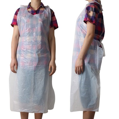1/10/50/100pcs Disposable Plastic Aprons Polythene Pack Aprons Hot Flat ...