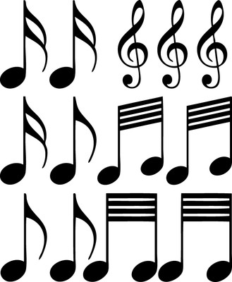 Retro Victorian Style Steampunk Music Notes Window Wall Vehicle decal ...