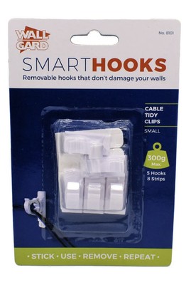 WallGard Smart Hooks 8101 - Removable Cable Tidy Hooks - Small - 300g ...
