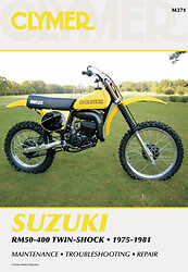 Clymer Repair Manual for 1975-1981 Suzuki RM 50 60 80 100 125 250 370 ...