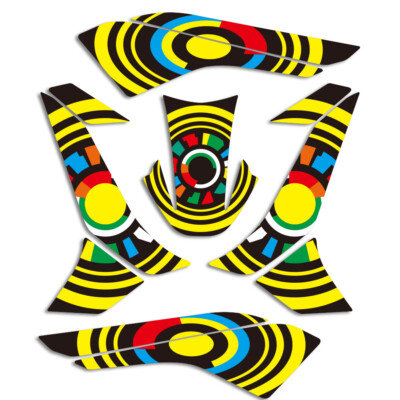 Durable 3D Team Graphics Decals Stickers Kits For Yamaha 125cc Zuma BWS ...