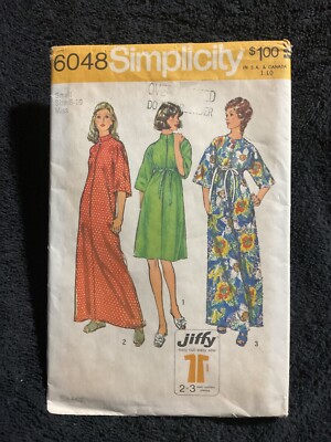 Caftan MuuMuu Dress Vintage. Jiffy 8 - 10 - Simplicity 6048 Pattern ...