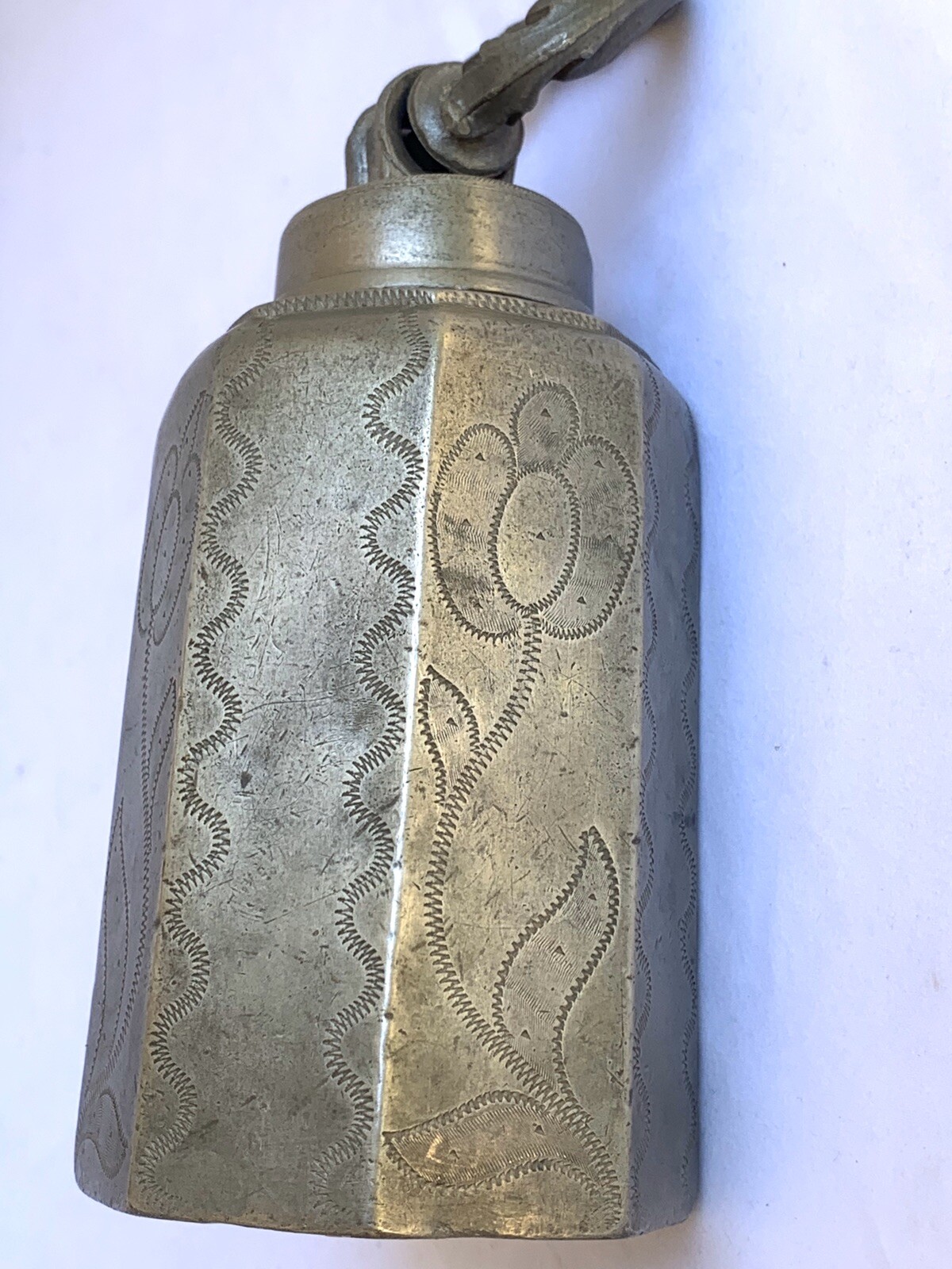 Rare Antique German Pewter Tea Canister Flask Bottle SCHRAUBFLASCHE ...