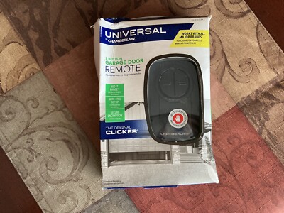 Chamberlain KLIK3U-BK Clicker Universal 2-Button Garage Door Opener ...