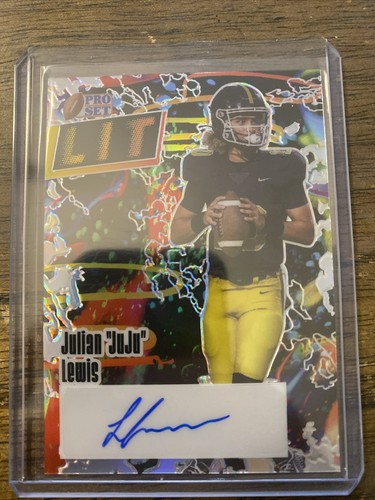 2023 Leaf Pro Set Metal LIT Julian Juju Lewis Auto Autograph Rookie RC ...