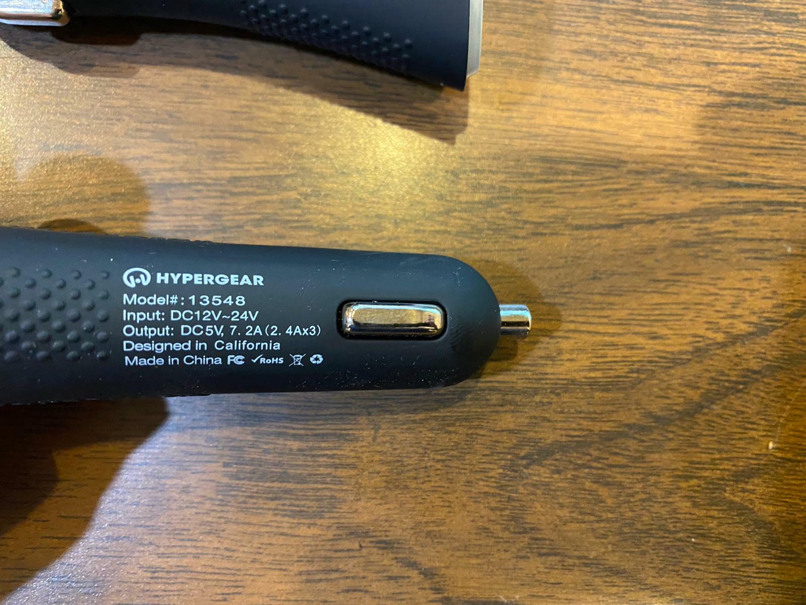 HyperGear Car Charger FAST CHARGE 3 USB charging ports 2 PACK FREE ...