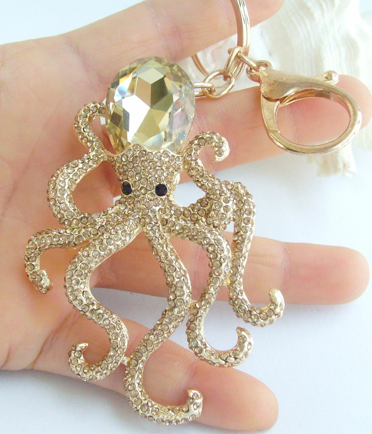 Charming Animal Octopus Keychain Pendant Austrian Crystal KP05097 | eBay