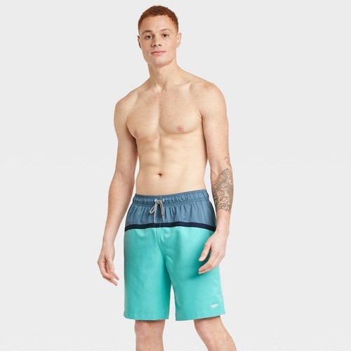 Speedo Men's Swim Trunks Swimwear Shorts Swimsuits 3 Pockets, Teal ...