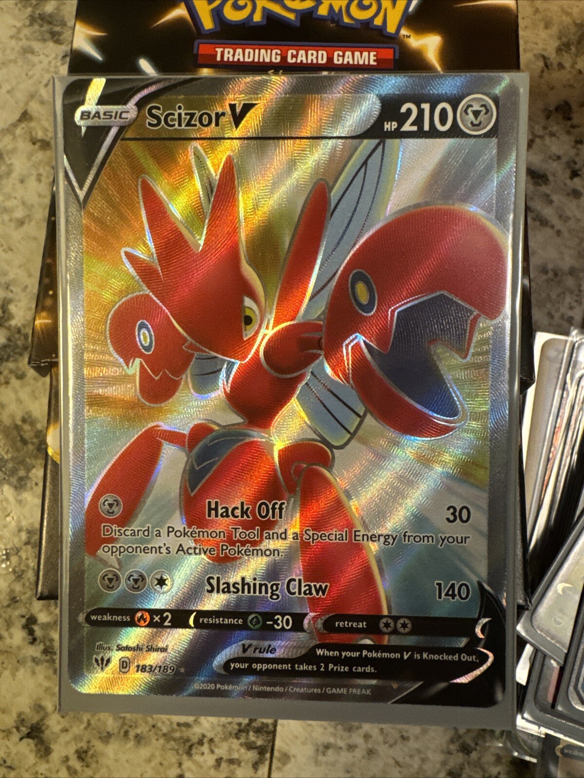 Pokemon Card - Scizor V Darkness Ablaze 183/189 Ultra Rare Full Art | eBay