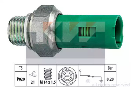 ÖLDRUCKSCHALTER ÖLDRUCKSENSOR KW-FACET 500 131 G FÜR VAUXHALL VIVARO ...