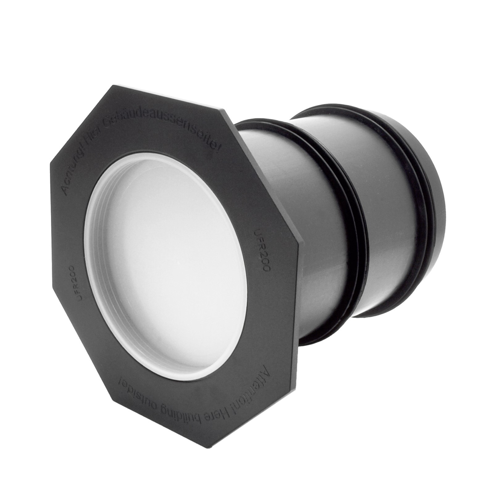 Hauff UFR 200/500 Futterrohr universell mit Anspachtelflansch, DN200, L ...