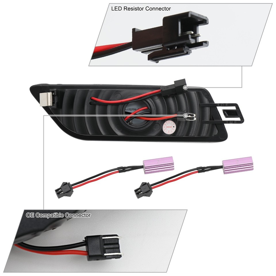 Side Marker Lights Fits 2014-2022 Porsche Macan LED Front Turn Signal ...