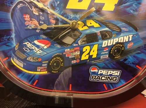 Jeff Gordon No. 24 PEPSI NASCAR Clock | eBay