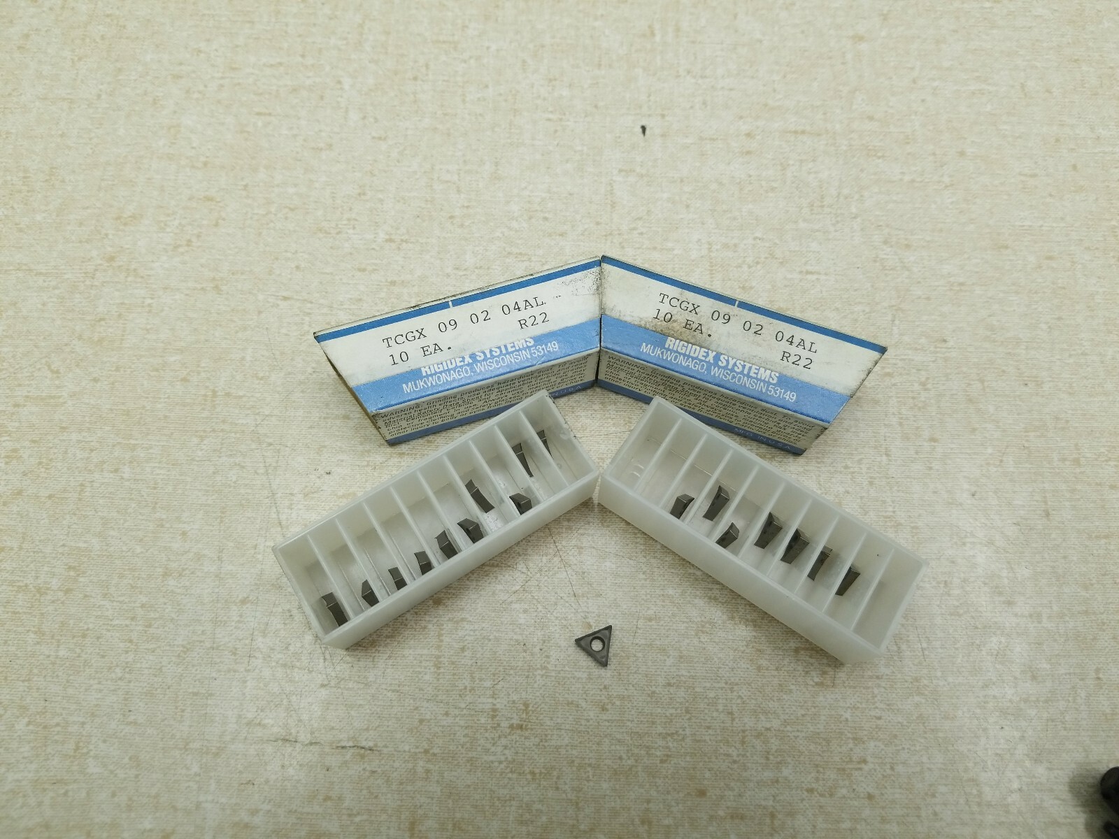 Rigidex TCGX 09 02 04 R22 Carbide Inserts 18Pcs (B1L41) | eBay