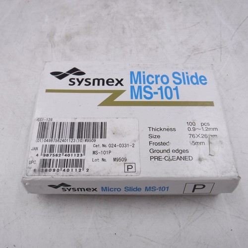 Pack of 100 - Sysmex MS-101 Micro Slide 76x26mm 15mm | eBay