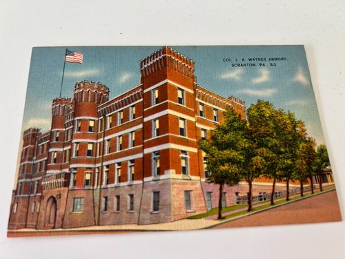 Col L A Watres Armory Scranton Pennsylvania Postcard | eBay