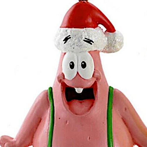 SpongeBob Squarepants and Patrick with Christmas Hats Ornaments ...