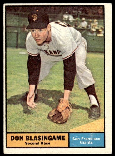 1961 Topps #294 Don Blasingame BASEBALL San Francisco Giants | eBay