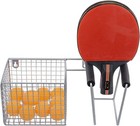 Wall Mounted Silver Metal Table Tennis Pickleball Paddle Rack and Ball ...