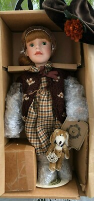 BOYDS PORCELAIN DOLL - 12"YESTERDAY'S CHILD COLLECTION - AUTUMN WITH ...