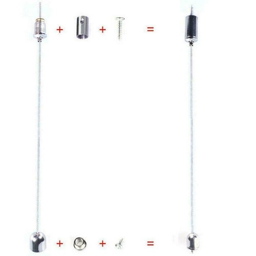 Hanging Suspension Mounting Wire Accessory Kit LED Panel Light Ceiling ...