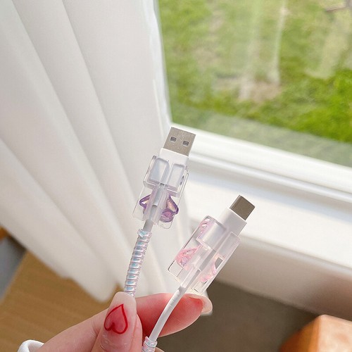 Cute Bear Wire Cover Charging Cable Bite Protector For USB Phone ...