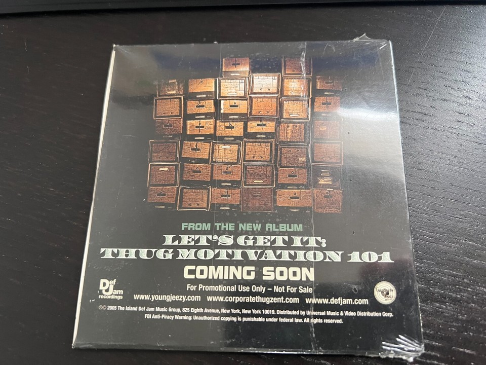 RARE NEW 2005 Young Jeezy Promotional Sampler CD Def Jam Records Album ...