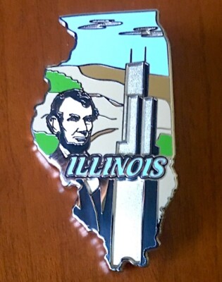 ILLINOIS STATE PIN ~ from Willabee & Ward ~ UNITED STATES COLLECTOR ...
