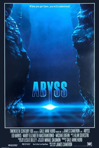 1989 The Abyss Movie Poster 11X17 Ed Harris Michael Biehn Action ...