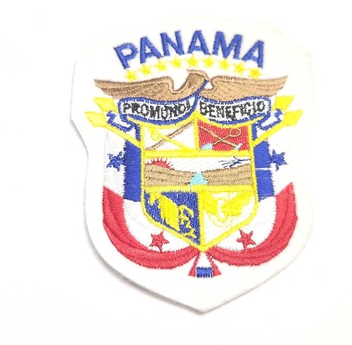 Panama Country Flag Crest Pro Mundi Beneficio Embroidered Patch | eBay