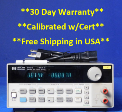 Agilent HP Keysight 6612C System Power Supply 20V / 4A / 40W With ...