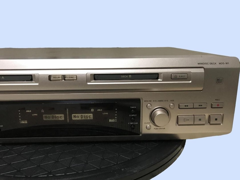 JUNK SONY Mini Disc Deck MDS-W1 MD Player Recorder AC100V Japan | eBay