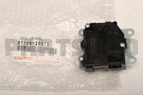 8710630510 Genuine Toyota DAMPER SERVO SUB-ASSY, BLOWER, NO.1 87106 ...