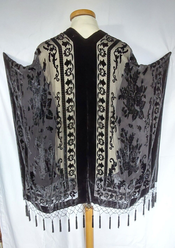 Women Long Soft Chiffon Scarf Sheer Burnout Velvet Pattern Wrap Shawl ...