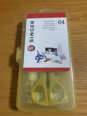 SINGER Survival Sew Kit 64 Piece with Yellow Case Sewing Kit Model ...