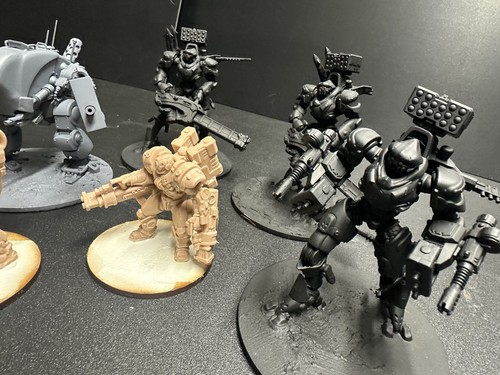 Mecha Robot Miniatures Gamma Wolves Compatible W/ Warhammer 40k Tau ...