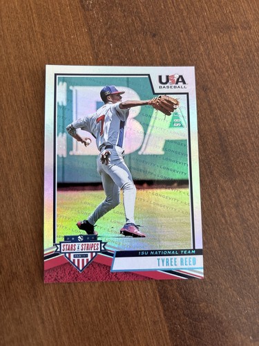 Tyree Reed 2019 Panini Stars Stripes USA Baseball Longevity Holofoil ...