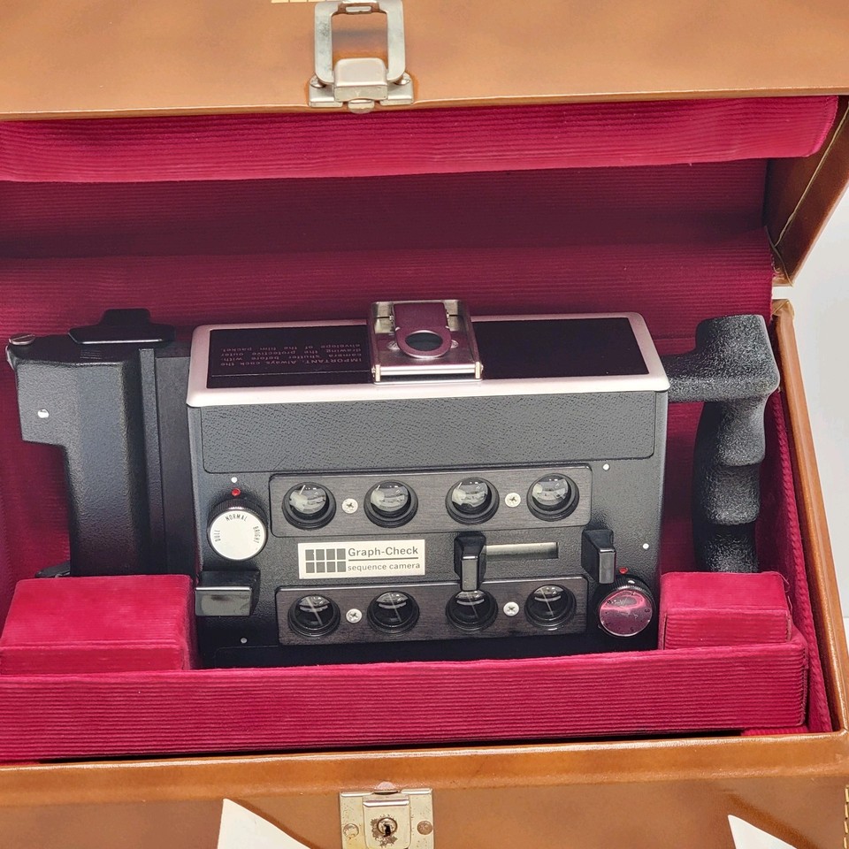 EXCELLENT!!! - Vintage Graph Check Sequence Camera with Polaroid 545 ...