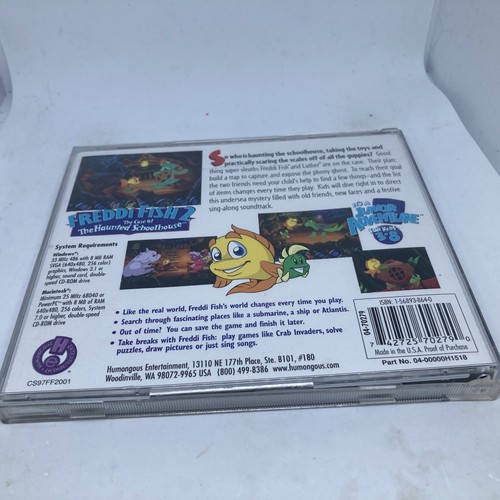 Freddi Fish 2 CD The Case of the Haunted Schoolhouse PC Video Game CD23 ...