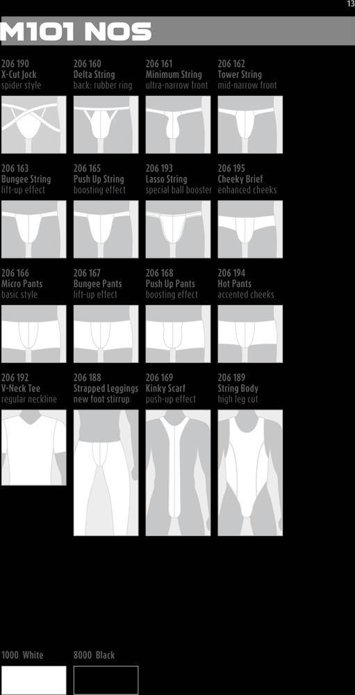 MANSTORE Minimum String, Herren Strings, Serie M101, schwarz o. weiß ...