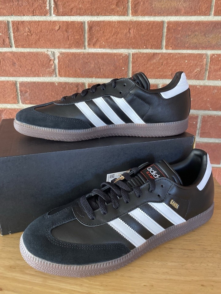 Adidas Samba Size 11.5 Mens Black White New Sneakers NIB Retro Shoes | eBay