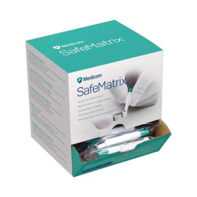 Medicom 30050 SafeMatrix Dental Matrix Bands 4.5mm Narrow Green 50/Bx ...
