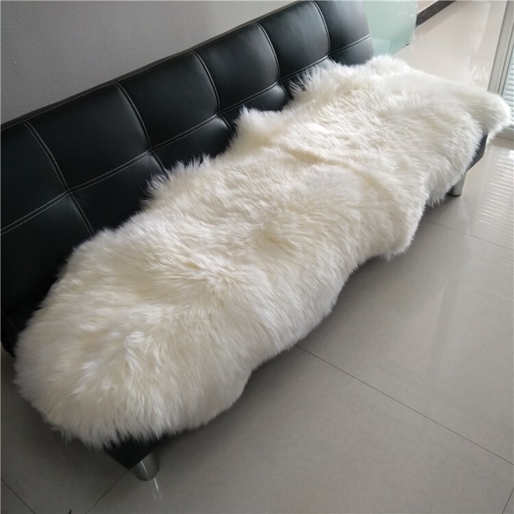 Luxury 100% Genuine Sheepskin Rug Natural Real Sheepskin Lambskin Fur ...
