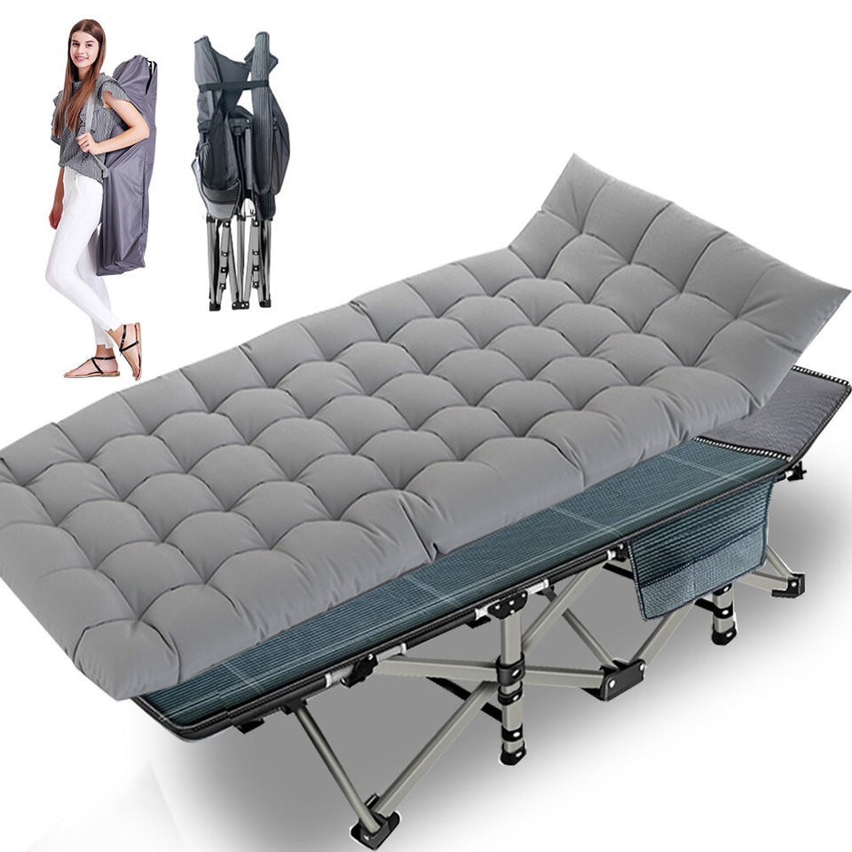 SLSY Folding Cot Bed Rollaway Bed With Mattress Carry Bags Rollaway Cot ...