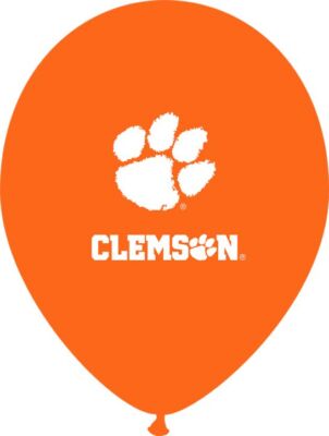 Clemson Tigers NCAA University College Sports Party Orange 11" Latex ...